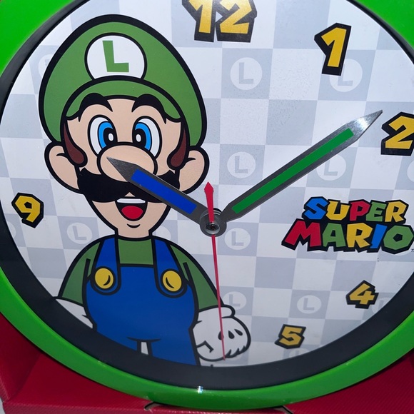 Nintendo | Other | Luigi Super Mario Wall Clock Collectible | Poshmark